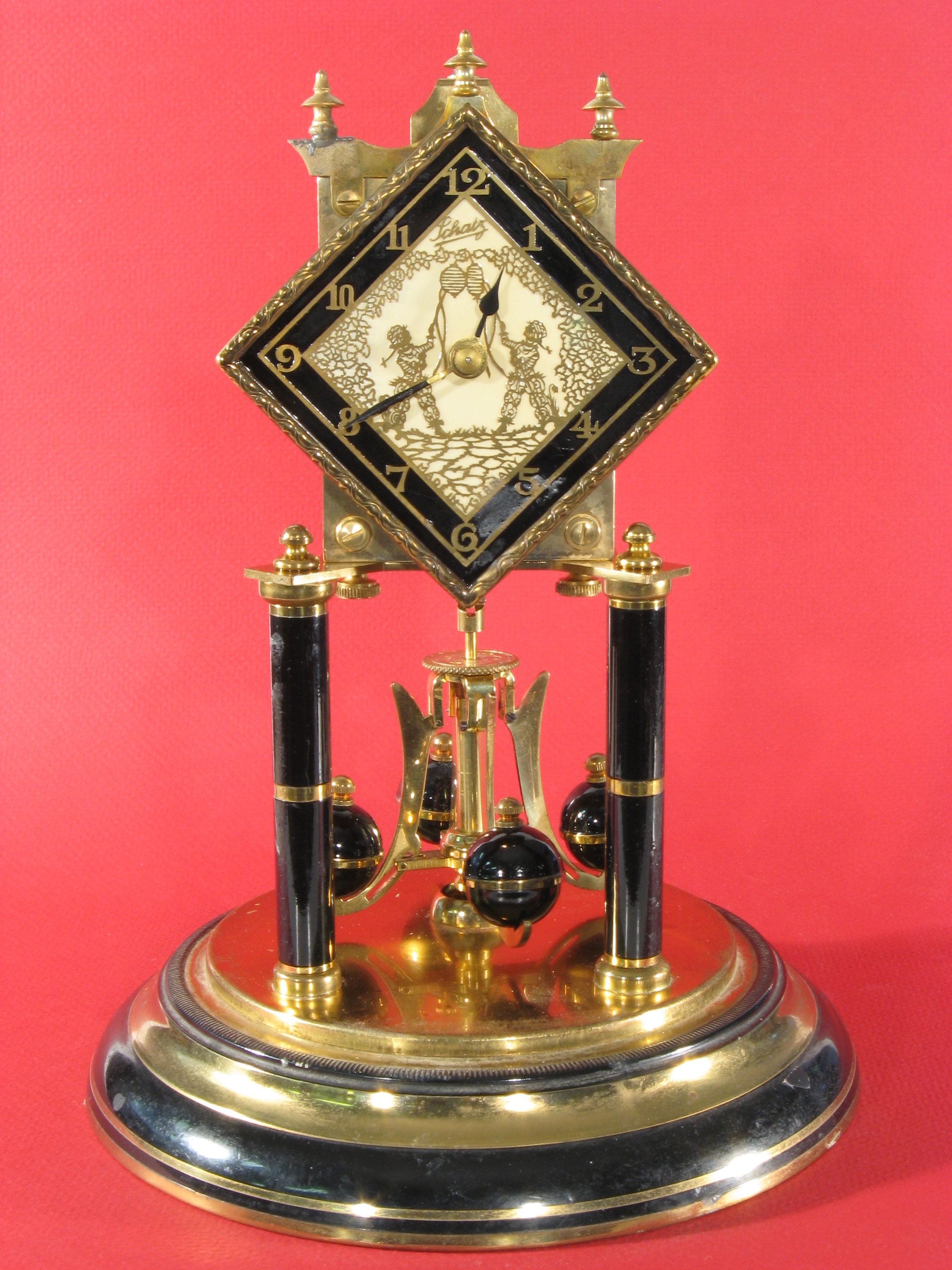 Schatz diamond dial 400 day clock made in 1952 – ClockInfo.com